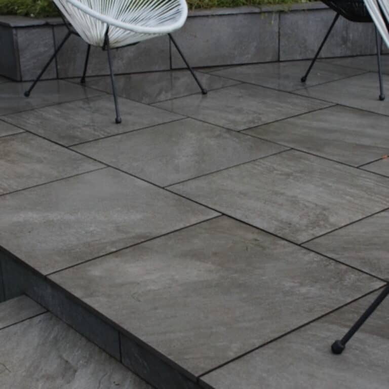 Vitripiazza Anno Porcelain Paving in Grafite - Hardy Stone Co.