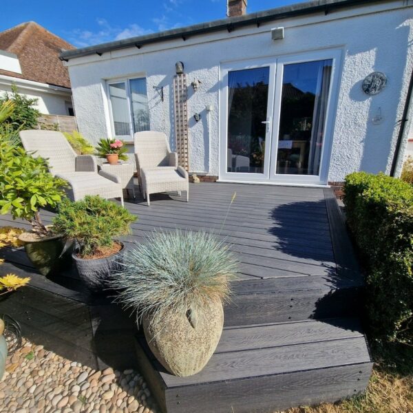 Hunter Mid Grey Composite Decking- Hardy Stone Co.