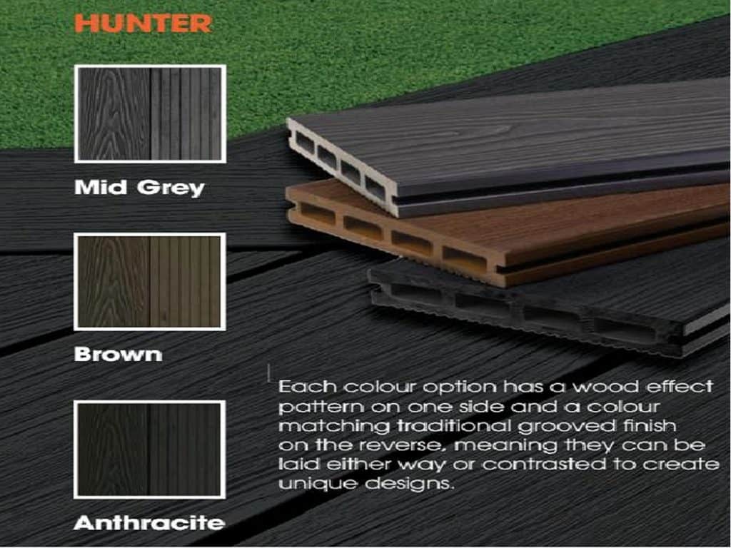Piranha Hunter Brown Composite Decking Boards - Hardy Landscaping