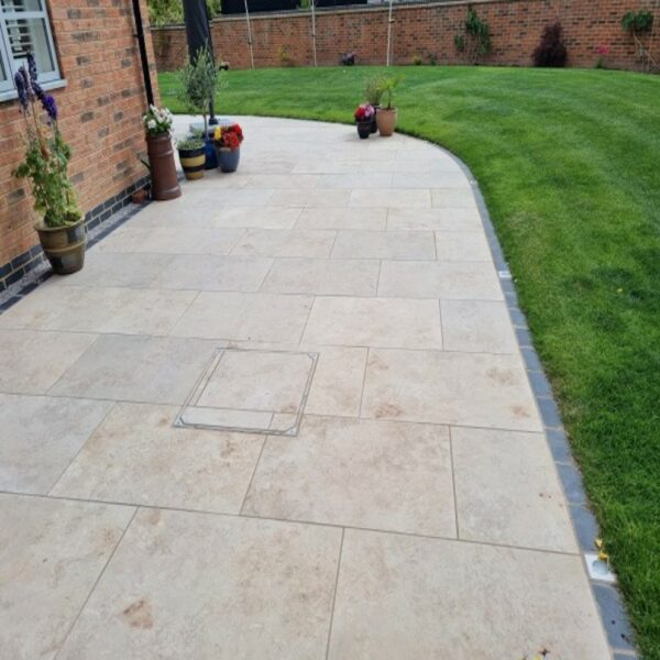 Pietre Jura Beige Porcelain Paving Sample - Hardy Landscaping