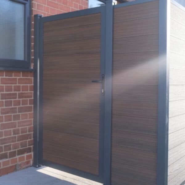 Piranha Composite Gate Kits Black Carbon - Hardy Landscaping